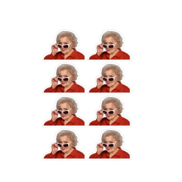 Design | Betty White Laminated Vinyl Stickers 118 | Poshmark